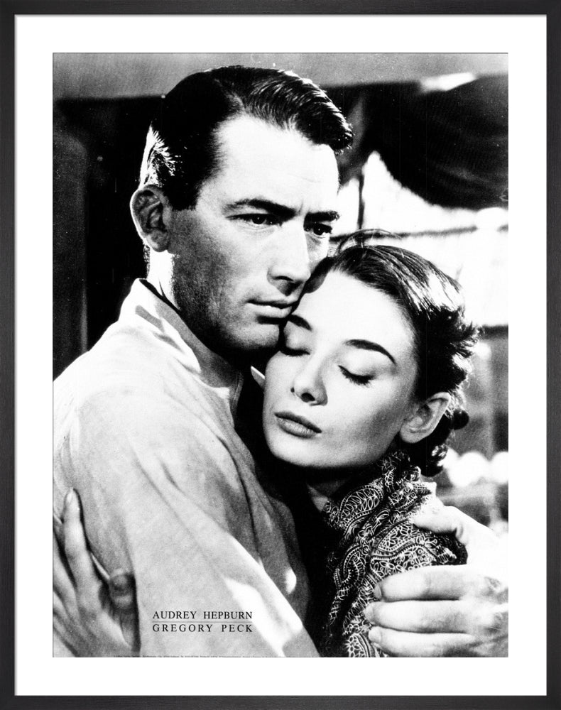 Roman Holiday - Audrey Hepburn and Gregory Peck Print