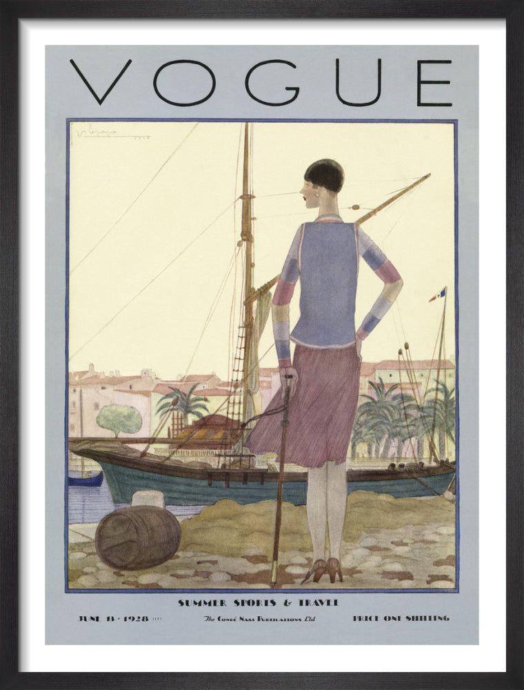 Vogue June 1928 - Georges Lepape Print - Framed Art UK