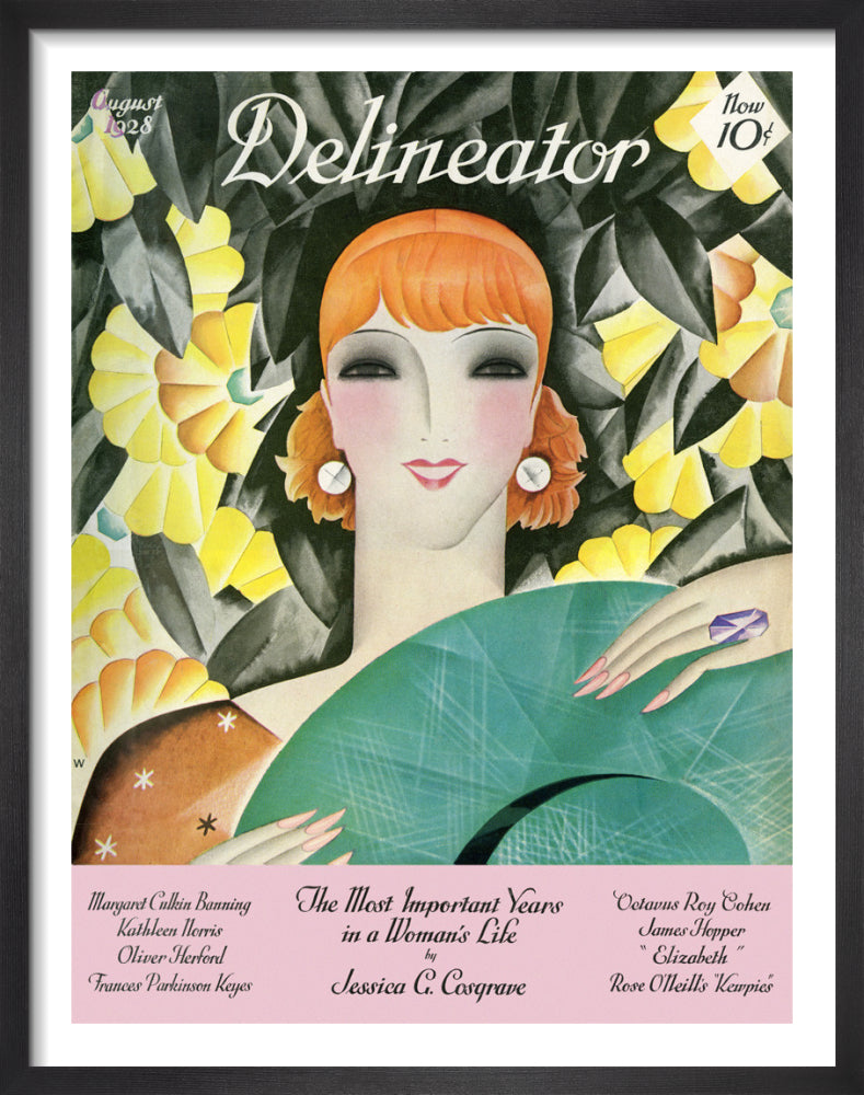 Delineator August 1928 - Helen Dryden Print - Framed Art UK
