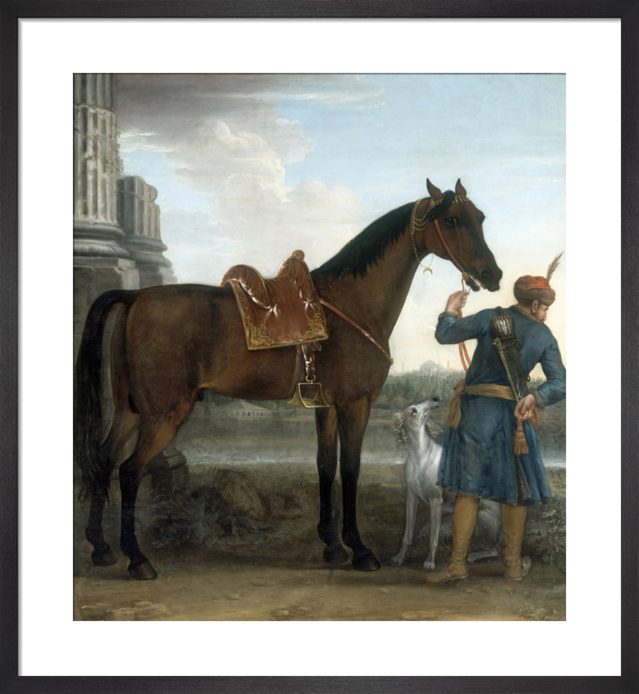 The Great Stallion the Byerley Turk held by a Groom 1731 - John Wootton ...