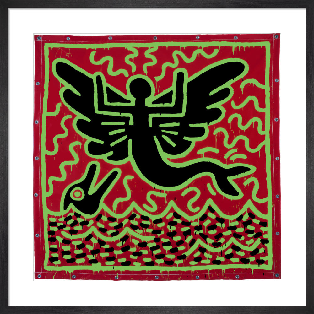 Untitled 1982 (mermaid with dolphin) - Keith Haring Print