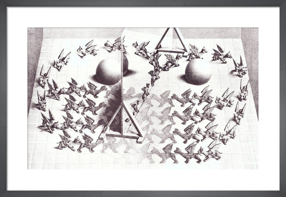 Magic Mirror - M.C. Escher Print - Framed Art UK