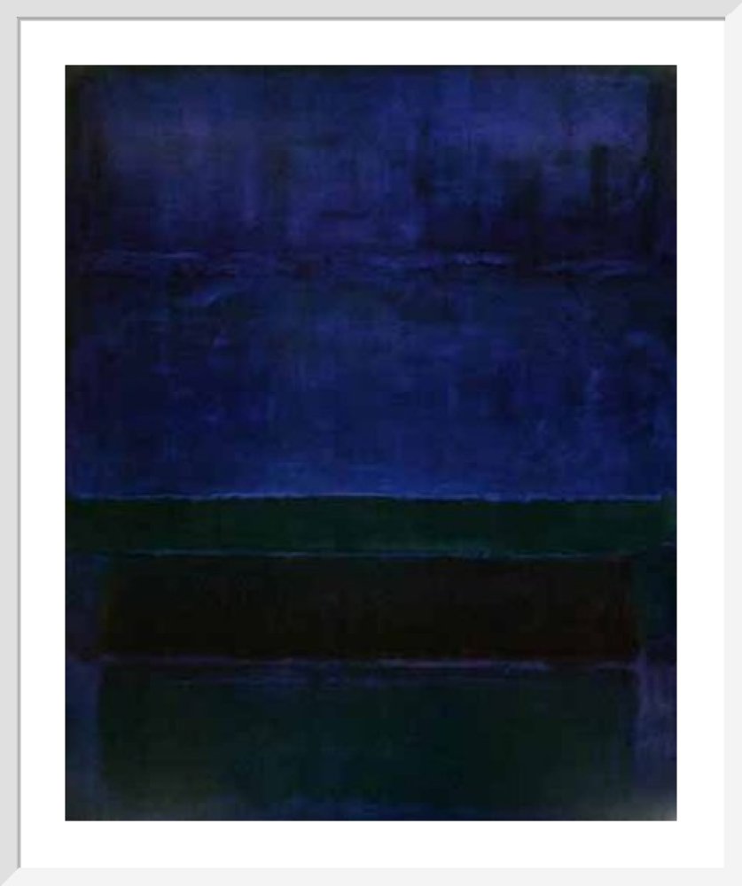 Blue Green and Brown - Mark Rothko Print - Framed Art UK
