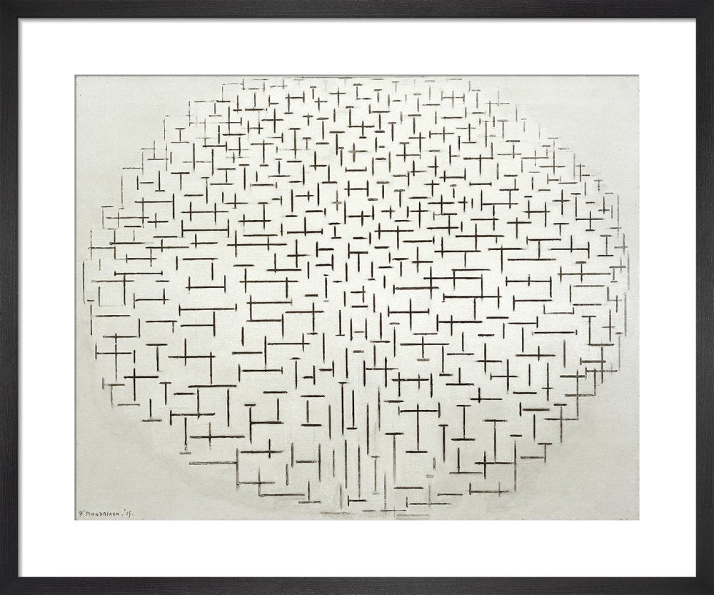 Composition 10 in Black and White; Pier and Ocean 1915 - Piet Mondrian ...