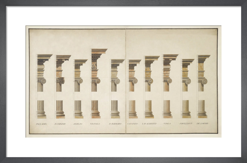 Ionic orders - The Soane Office Print - Framed Art UK