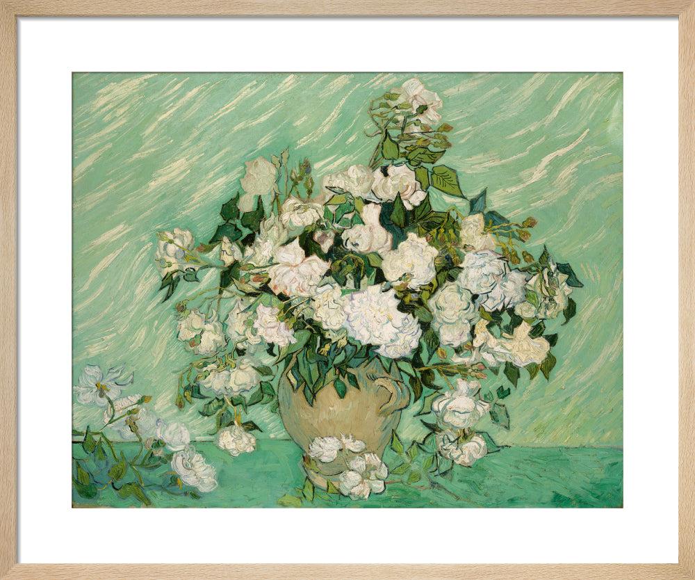 Roses 1890 - Vincent Van Gogh Print - Framed Art UK