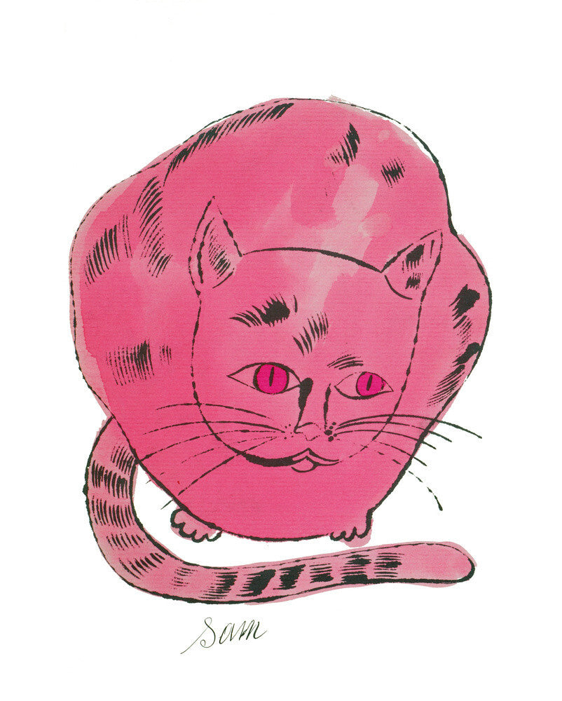 Cat from 25 Cats Name[d] Sam and One Blue Pussy 1954 (hot pink sam ...