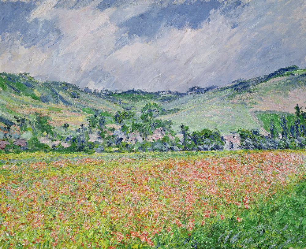 The Poppy Field near Giverny 1885 - Claude Monet Print
