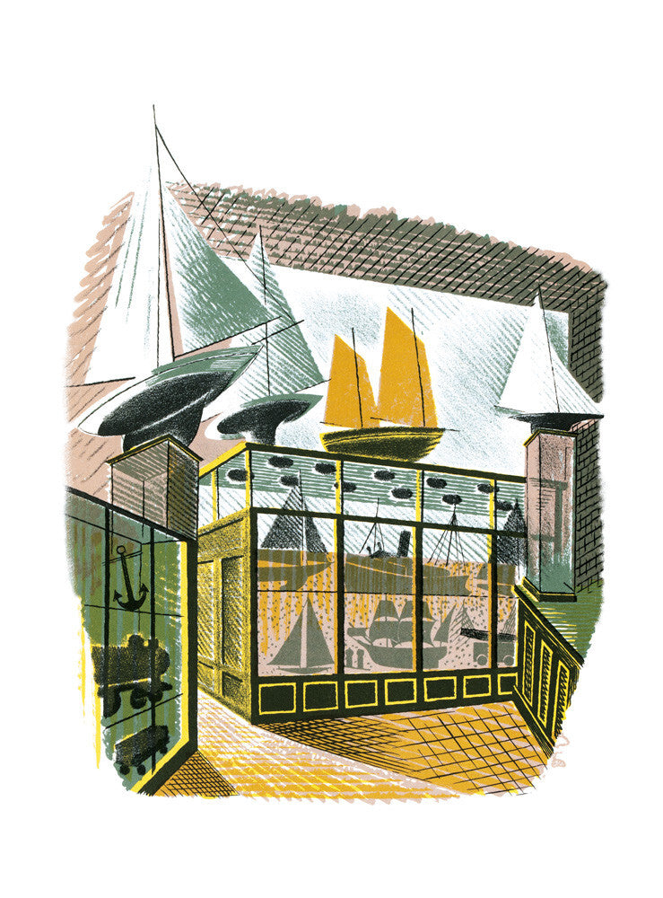 Model Ships and Railways - Eric Ravilious Print