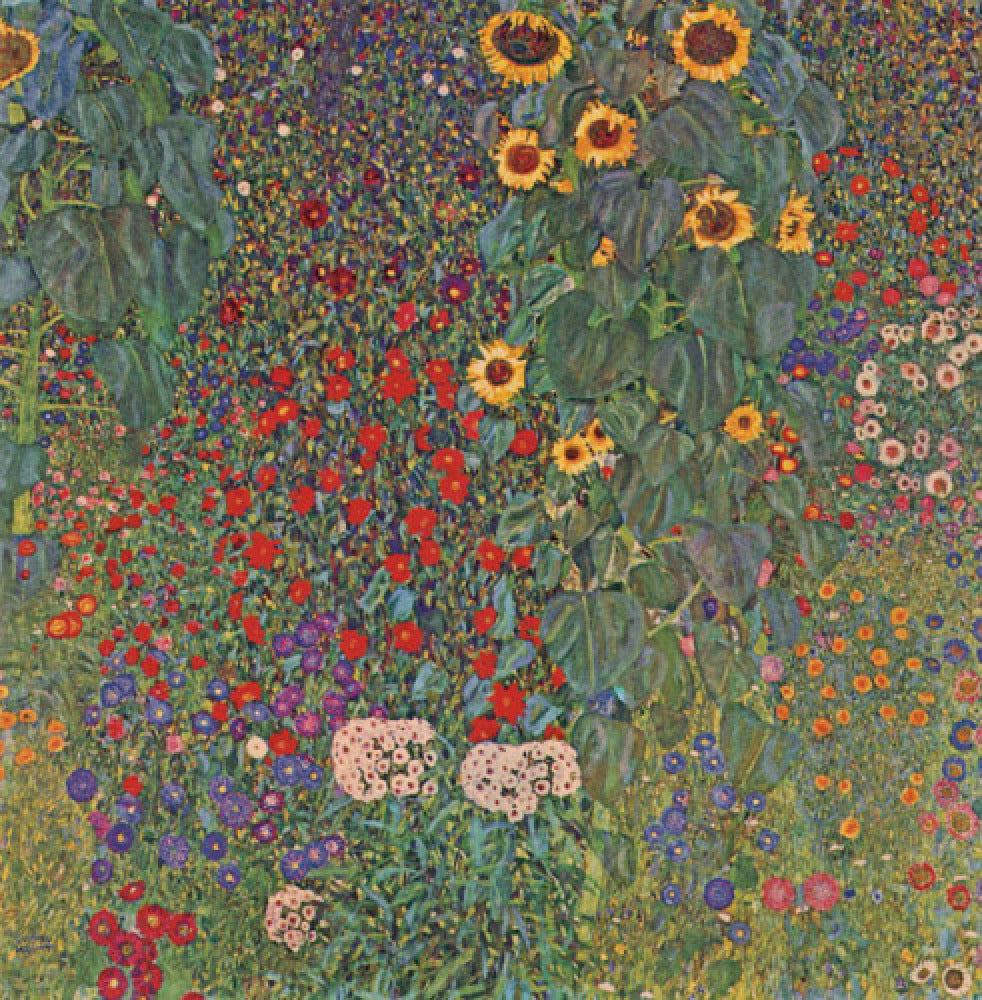Farm Garden with Sunflowers around 1905/1906 - Gustav Klimt Print
