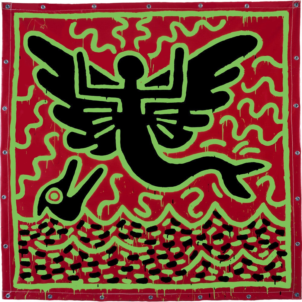 Untitled 1982 (mermaid with dolphin) - Keith Haring Print