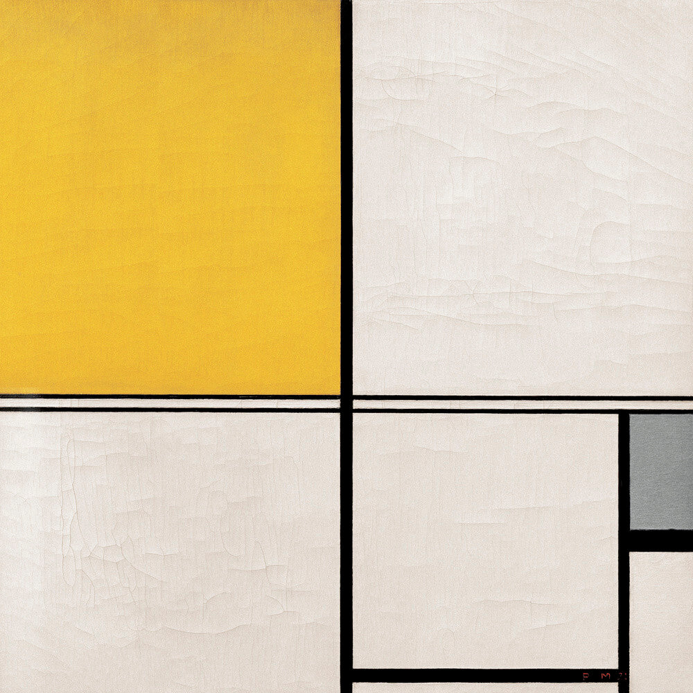 Composition with Double Line and Yellow and Grey (Composition B) 1932 ...