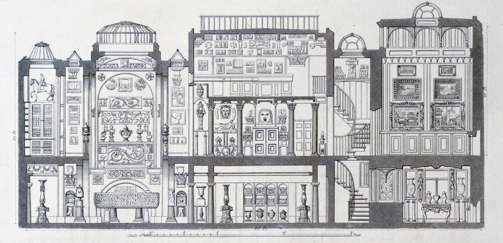A cross-section through Sir John Soane's Museum 1835 - The Soane Office ...